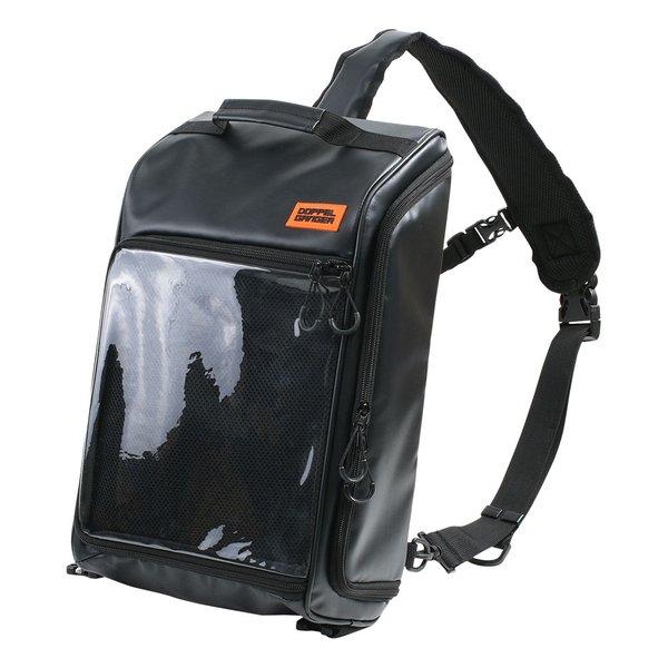 バイク乗車中でも荷物の出し入れが行いやすくスリングバッグにもなる、デジモノ収納にも優れるバイク用タンクバッグ