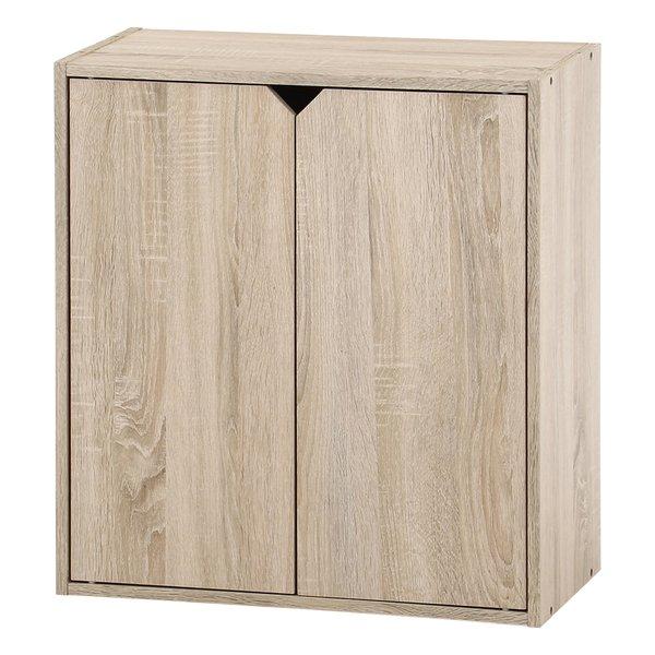 扉で隠してしっかり収納！連結できる収納ボックス