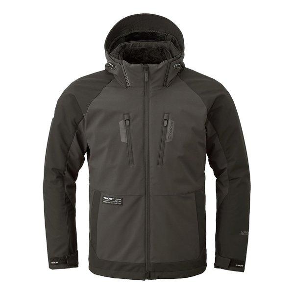 保温性と着心地に優れたソフトシェル生地を採用