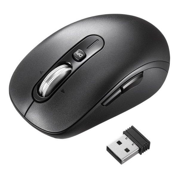 縦方向の高速スクロールと、左右にスクロールできるチルトホイールを搭載したワイヤレスマウス。