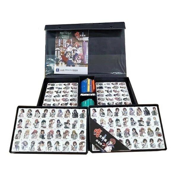 人気アニメ「咲-Saki-」のコラボ麻雀牌。