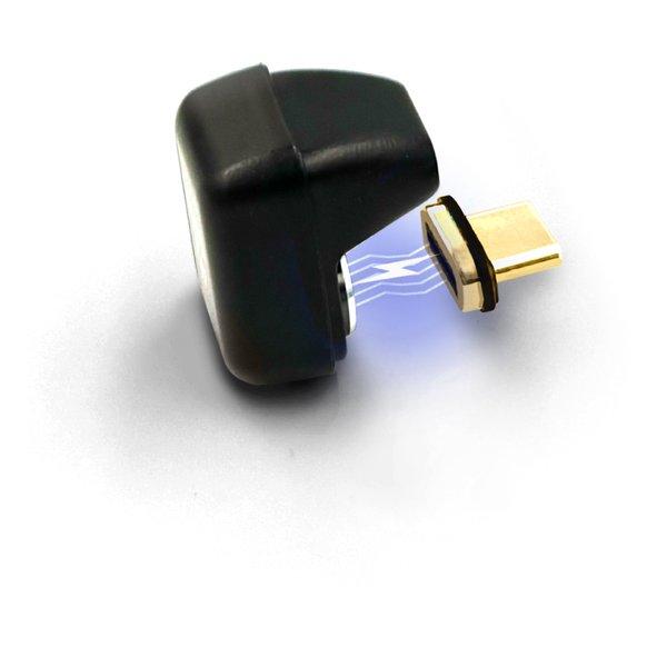 端末に付けたままにできる便利な分離式マグネットコネクタを採用