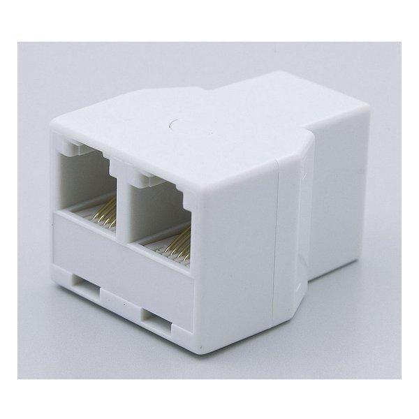 テレホンコード配線を2つに分配