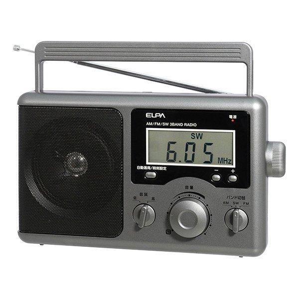 MW(AM)、FMステレオ、SW(短波)を受信できる液晶ポータブルラジオ