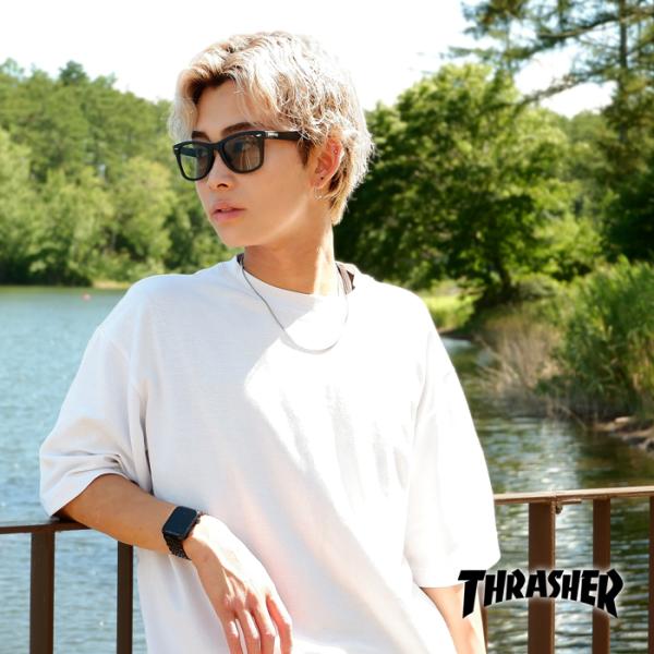 ■ブランド紹介THRASHER（スラッシャー）西海岸生まれのスケーターズ・ブランドカジュアルな気軽さが魅力■度付き、度入りサングラス・近視、乱視に対応・メンズにもレディースにも（男女兼用）・運転・旅行・フェス・アウトドア・キャンプ・スポーツ...
