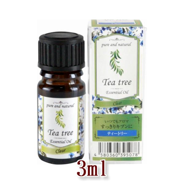 ティートリー天然精油100％抽出部位：葉抽出方法：水蒸気蒸留法内容量：3ml原産国：オーストラリア精油を使って、日常使いしましょう● 精油（エッセンシャルオイル）って？植物の花・葉・果皮・木部、種子などから抽出された、100％天然の芳香成分...