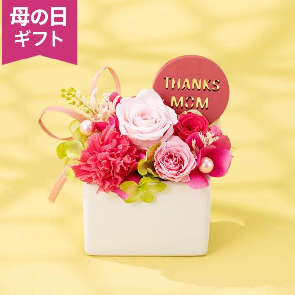 感謝の気持ちをバラとカーネーションに込めて今年の母の日は、飾る場所を選ばない、上品で愛らしいサイズ感のギフトを贈りませんか？感謝の気持ちをストレートに伝える、この時期だけの特別な限定アレンジメント。優雅なバラと、母の日の象徴であるカーネーシ...