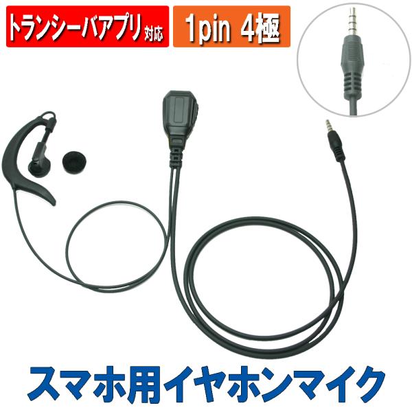 ●片耳タイプのイヤホンマイクです●耳掛け付きで外れにくく、様々な動作が伴う現場での使用に適しています。●耳掛けの向きは変更可能。右耳、左耳どちらにも対応します。●マイクの側面にPTTボタンがついています。●トランシーバーアプリの使用時はPT...