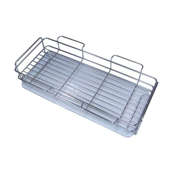 【ご購入後の当店からの連絡はご登録のメールアドレスに通知いたします。必ずご確認ください】【商品概要】普段使いのグラスやコーヒーカップの収納に便利な浅型バスケットスリム形状なので、単体で使用しても置く場所を選ばないスライドトレー式なので、水も...