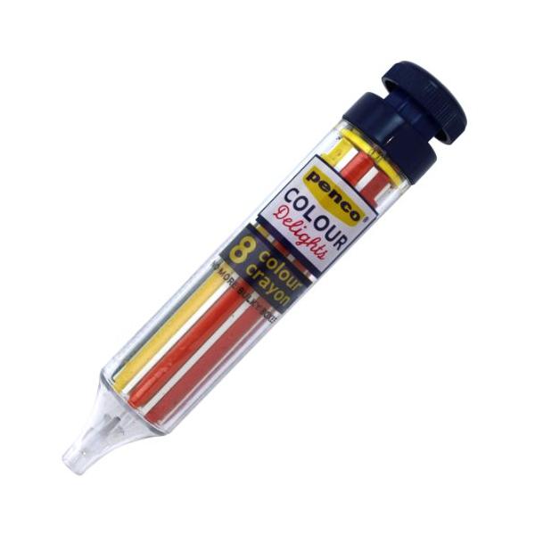 【ご購入後の当店からの連絡はご登録のメールアドレスに通知いたします。必ずご確認ください】【商品概要】【サイズ】直径24×高さ137mm【芯色】黒・青・緑・黄・オレンジ・赤・ピンク・紫【素材】AS樹脂【重量】40g【商品説明】説明クレヨン８色...