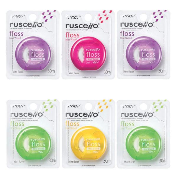 【ご購入後の当店からの連絡はご登録のメールアドレスに通知いたします。必ずご確認ください】【商品概要】ジーシー GC ルシェロ フロス ミントワックス 30ｍ × 6個【2色以上のアソート】※お色はおまかせとなりますMade in China...