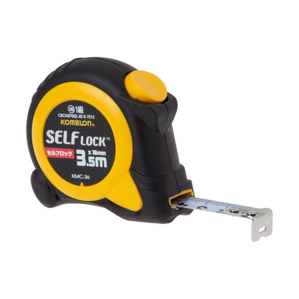 【ご購入後の当店からの連絡はご登録のメールアドレスに通知いたします。必ずご確認ください】【商品概要】テープ幅:16mm テープ長:3.5m 目盛仕様:メートル・JIS1級 オートストップ機能付 テープ仕様:ナイロンコートテープテープ幅:16...