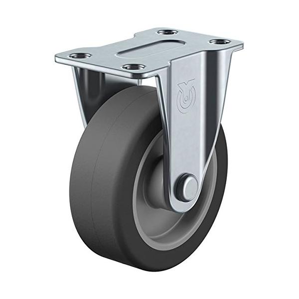 【ご購入後の当店からの連絡はご登録のメールアドレスに通知いたします。必ずご確認ください】【商品概要】●許容荷重(daN):50●車輪径(mm):100●取付高(mm):122●取付寸法(mm):82×40●車輪材質:エラストマー【商品説明】...