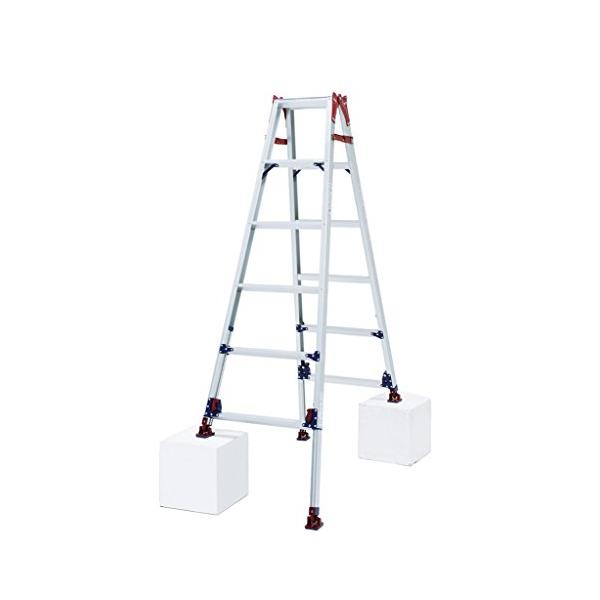 【ご購入後の当店からの連絡はご登録のメールアドレスに通知いたします。必ずご確認ください】【商品概要】最大使用質量(kg):100天板の高さ(m):0.70~1.01はしごの長さ(m):1.49~2.14タイプ:水平中折れ式仕様:アルマイト仕...