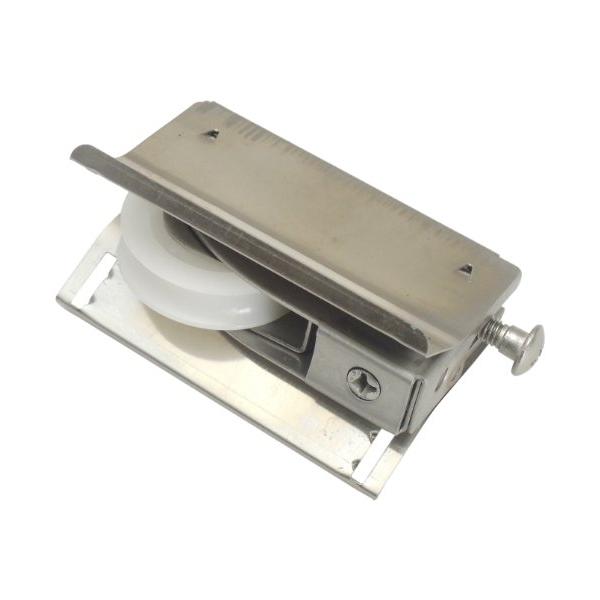 【ご購入後の当店からの連絡はご登録のメールアドレスに通知いたします。必ずご確認ください】【商品概要】取付け寸法:●内巾:12~23mm ●高さ:35mm以上●コマ形状:28φ丸 ●材質:ポリアセタール ●車軸:DUメタル耐荷重30kg(2個...