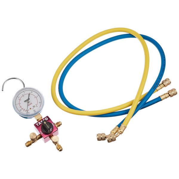 【ご購入後の当店からの連絡はご登録のメールアドレスに通知いたします。必ずご確認ください】【商品概要】軽量、コンパクトタイプ。バルブ操作ひとつで、真空引きから冷媒充填まで行えますボールバルブ採用で、開閉も簡単、確実にできます。【商品説明】【商...