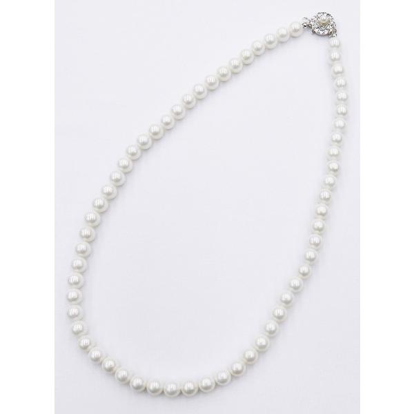 【ご購入後の当店からの連絡はご登録のメールアドレスに通知いたします。必ずご確認ください】【商品概要】８ミリ 貝パール ネックレス エコパッケージ全長：約５２ｃｍ（パールからパールまで）※個体差あり重さ：ネックレス約５７ｇ ※個体差あり色：ホ...