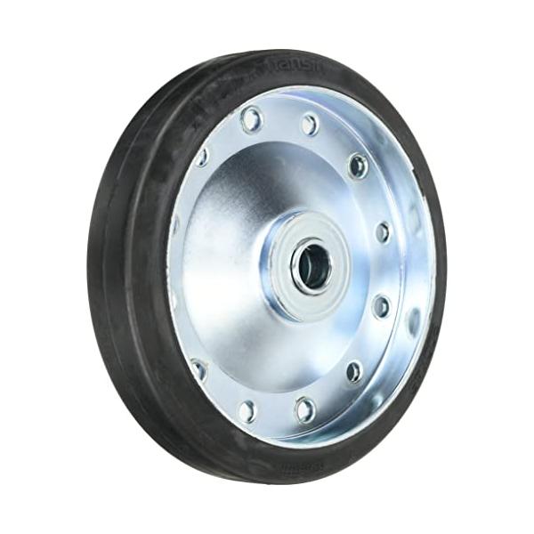 【ご購入後の当店からの連絡はご登録のメールアドレスに通知いたします。必ずご確認ください】【商品概要】車輪：ゴム（ベアリング入り）車輪径：200mm車輪幅：45mm耐荷重：250kg車軸径：20mm【商品説明】【特長】●ベアリング入りゴム車輪...