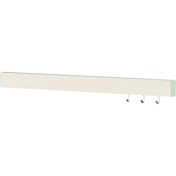 【ご購入後の当店からの連絡はご登録のメールアドレスに通知いたします。必ずご確認ください】【商品概要】本体サイズ:約60.6×4.7×2.9cm材質:本体/アルミ・樹脂、キャップ/樹脂、フック/スチールメッキ原産国:日本安全耐荷:ピン5kg/...