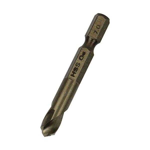 【ご購入後の当店からの連絡はご登録のメールアドレスに通知いたします。必ずご確認ください】【商品概要】サイズ:7.0mm標準穴あけ可能厚:(ステンレス)1.0mm・(鉄)2.0mm軸:六角軸6.35mm使用電動工具:充電式インパクトドライバー...