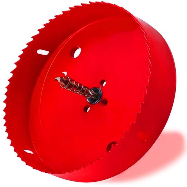 【ご購入後の当店からの連絡はご登録のメールアドレスに通知いたします。必ずご確認ください】【商品概要】商品： ホールソー（170mm）　　有効切断能力： 25mm　　刃厚： １mm　　シャンク（六角軸）径： 9mm　　センタードリル径： 6m...