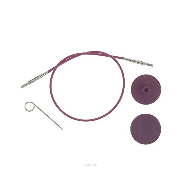 【ご購入後の当店からの連絡はご登録のメールアドレスに通知いたします。必ずご確認ください】【商品概要】エキサイティングな必須アクセサリーの一部1本のケーブルキーと2本のエンドキャップが付属任意のニットプロ交換針で使用できますパープル長さ40c...