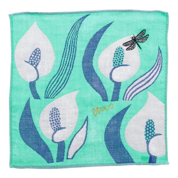 【ご購入後の当店からの連絡はご登録のメールアドレスに通知いたします。必ずご確認ください】【商品概要】本体サイズ:約25×25cm素材・材質:綿100%原産国:中国3重ガーゼ織り柄:花とカゲロウ【商品説明】【商品詳細】ブランド：楠橋紋織(Ku...