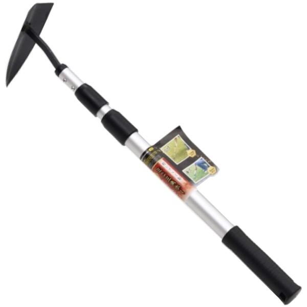 【ご購入後の当店からの連絡はご登録のメールアドレスに通知いたします。必ずご確認ください】【商品概要】持ち運びに便利な3段伸縮式!!立って・座っての様々な作業に最適!!最短/約550mmから、最長/約1130mmまで伸縮可能!!草刈り、土削り...