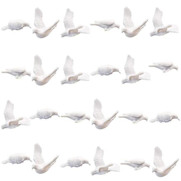 【ご購入後の当店からの連絡はご登録のメールアドレスに通知いたします。必ずご確認ください】【商品概要】ハトモデル・ハト模型 鳩入数：24本入り（ランダム発送、ご理解いただければ幸いです。）参考比率：1:75，OO比率などに適用材質：プラスチッ...