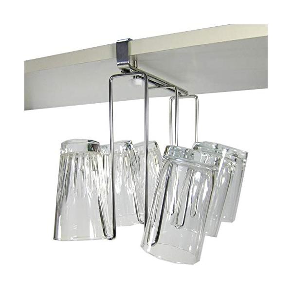 【ご購入後の当店からの連絡はご登録のメールアドレスに通知いたします。必ずご確認ください】【商品概要】使いやすさを追求したV字フックで、背の高い透明グラスや、取っ手付きのカップでも安定して収納出来ます。照明前をデッドスペースにしない！ 商品の...