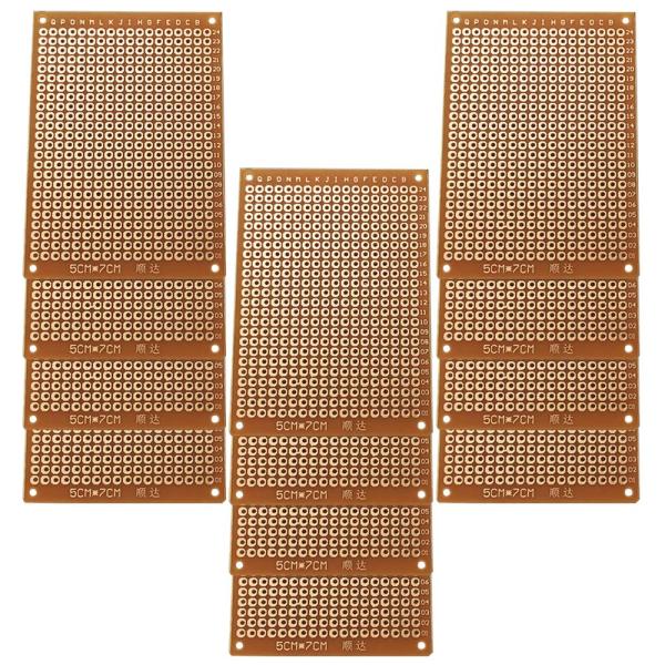 【ご購入後の当店からの連絡はご登録のメールアドレスに通知いたします。必ずご確認ください】【商品概要】高品質で耐久性のあるベークライト素材であり、プロトタイプの回路基板を非常に強く頑丈にします。平らな表面とすべての穴が中央にあります。穴径（約...