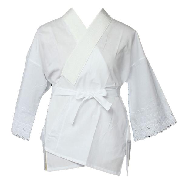 【ご購入後の当店からの連絡はご登録のメールアドレスに通知いたします。必ずご確認ください】【商品概要】カラー／白色系素材／ 身頃・袖部分：綿100%　 半衿：ポリエステル100％ 　地衿：ポリエステル65％、綿35％仕立て上がりサイズ／Mサイ...