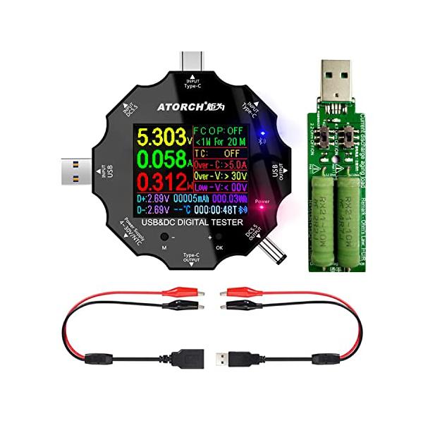 【ご購入後の当店からの連絡はご登録のメールアドレスに通知いたします。必ずご確認ください】【商品概要】カラー画面-Bluetooth-8インターフェイス-USB、Type-C、DC5.5、マイクロUSBをサポートします。携帯電話、ノートブック...