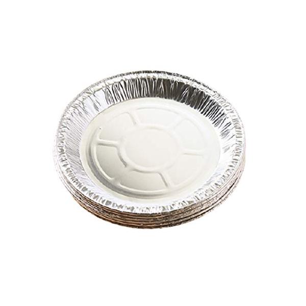 【ご購入後の当店からの連絡はご登録のメールアドレスに通知いたします。必ずご確認ください】【商品概要】10枚入りの使い捨て紙皿です。アルミでできているので、丈夫でしっかりしています。キャンプやバーベキューなどに便利な商品です。材質：アルミサイ...