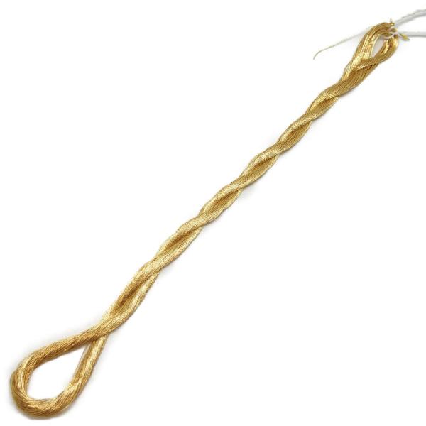 【ご購入後の当店からの連絡はご登録のメールアドレスに通知いたします。必ずご確認ください】【商品概要】【素材】表:ポリエステル100％ 芯レーヨン100%（純金蒸着フィルムを使用した金糸）【サイズ・重量】太さ：直径が約0.35mm位の最も一般...