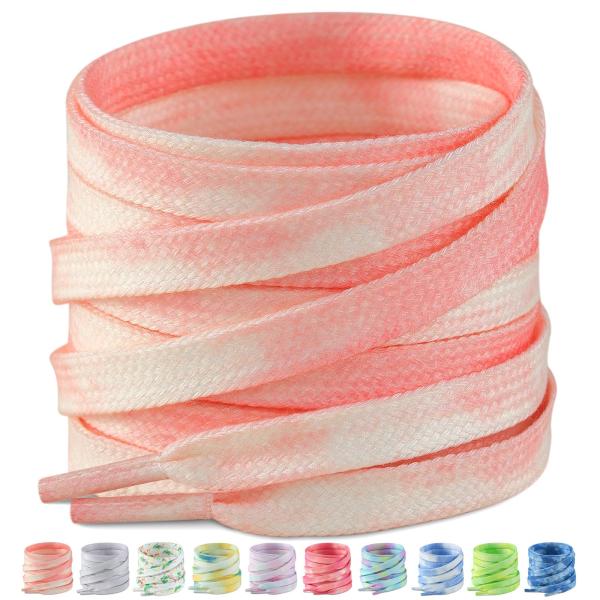 【ご購入後の当店からの連絡はご登録のメールアドレスに通知いたします。必ずご確認ください】【商品概要】Stepaceグラデーション色靴ひも2足 (4本入り)メイン素材：ポリエステル・綿幅：約0.8cm（スニーカー・カジュアルシューズなどの靴に...