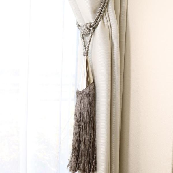 【ご購入後の当店からの連絡はご登録のメールアドレスに通知いたします。必ずご確認ください】【商品概要】カーテンを束ねる装飾タッセル（※1本入り：両開きカーテンの場合は2本ご注文ください）壁や窓枠に設置されたふさかけに掛けるタイプのタッセル。製...
