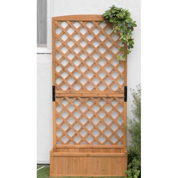 【ご購入後の当店からの連絡はご登録のメールアドレスに通知いたします。必ずご確認ください】【商品概要】本体サイズ（約）：幅71.5×奥行30×高さ148cm商品重量(約）：4kgプランター内寸（約）：幅70×奥行26.5×高さ21cmラティス...