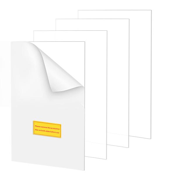 【ご購入後の当店からの連絡はご登録のメールアドレスに通知いたします。必ずご確認ください】【商品概要】??あなたが得る-厚さ：1.8mm、サイズ20cm X 30cm;高品質の透明なアクリルシート* 4個??安全保護-輸送中のシートの損傷を効...