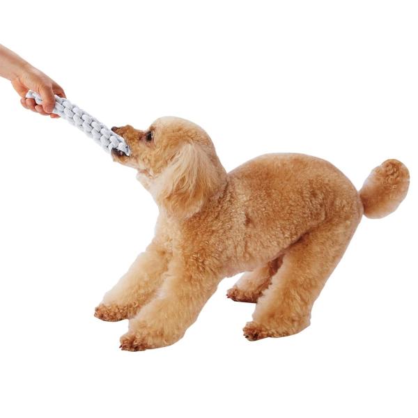 【ご購入後の当店からの連絡はご登録のメールアドレスに通知いたします。必ずご確認ください】【商品概要】天然素材。やわらかいコットンを編み込んで作った玩具。デンタル効果が期待できます。伸縮性があります。引っ張りっこ遊びもできます。【商品説明】説...