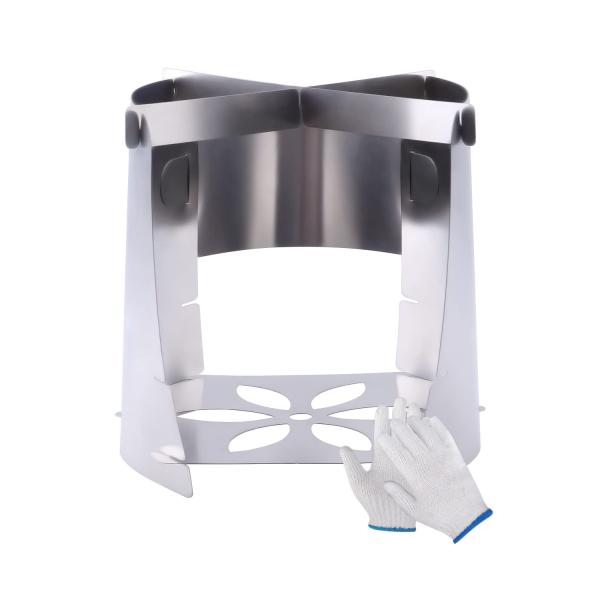 【ご購入後の当店からの連絡はご登録のメールアドレスに通知いたします。必ずご確認ください】【商品概要】焚き火台 軽量本体の両端を持って少し押すと 軽量・コンパクト・ワンタッチ枯れ草や薪を入れて下部の穴から着火すると 燃焼効率が高い焚火台 コン...