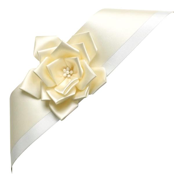 【ご購入後の当店からの連絡はご登録のメールアドレスに通知いたします。必ずご確認ください】【商品概要】花径：約φ100ｍm×40ｍm長さ：約370ｍm 幅：約50ｍm重量：約10g材質：アセテート※リボンのみ（肖像額別売）のお届けとなります。...