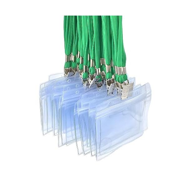 【ご購入後の当店からの連絡はご登録のメールアドレスに通知いたします。必ずご確認ください】【商品概要】?透明IDカードホルダーはパーティーや展示会、イベント、研修、会議、社員証入れなど大量に必要になることも多いため、業務用の名札入れ5枚のセッ...