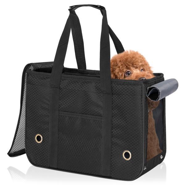 【ご購入後の当店からの連絡はご登録のメールアドレスに通知いたします。必ずご確認ください】【商品概要】??材質：ポリエステル、オックスフォード。展開時サイズ：長さ39cm×幅18cm×高さ29cm。推奨ペット体重2.5kg。??通気穴とメッシ...