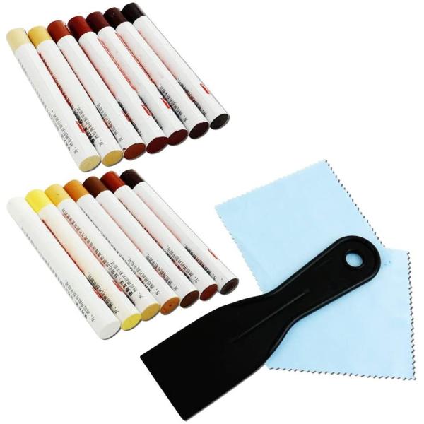 フローリングや家具、壁 のキズ補修に！　家具の小さなキズ、フローリング（凹み・えぐれ・線キズ）の補修ができます。　DIY好きのご主人はもちろん！奥様でも簡単に、床のリペアが出来ちゃうんです。傷にたっぷり塗り込んで、ヘラで余った塗装を削り落と...