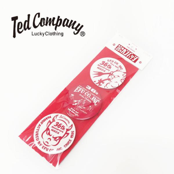 36周年という事で、テッドマンアニバーサリー缶バッチセットをリリース！サイズも76mmと大きめなので、バックに付けた時など存在感もバッチリ！【爆買】