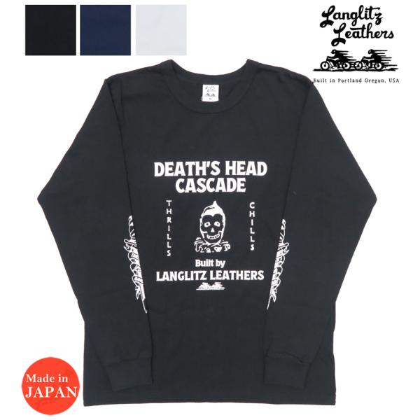 品質・生産管理に優れた日本製のオリジナル・ボディー。定番ロゴがプリントされた一枚。【LanglitzLeathers】【爆買】