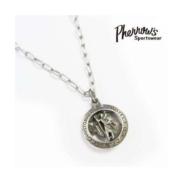 商品番号：”pr-usmc-pendant”シルバー９２５を使用したマリンコープモチーフのペンダント。片面にはマリンコープ、もう片面には海の守護神セント・クリストファーが刻まれた緻密さの中にも厳つく無骨さが感じられるアンティーク調に仕上がっ...