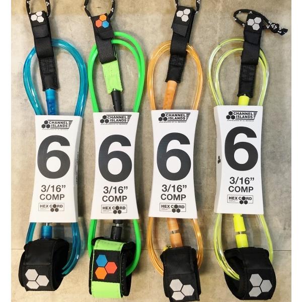 CHANNEL ISLANDS COMP HEX 日本正規メーカー商品サイズ 6 ｘ 3/16★PARKER COFFIN、BOBBY MARTINEZ等が使用する話題の6角形HEXリーシュ注意※CHANNEL ISLANDSのリーシュは写...