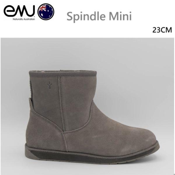 emu [SPINDLE MINI]日本正規メーカーより入荷した商品（旧モデル）です。〇カラー/CHARCOAL ダークグレー〇サイズ/US WOMANS 6（23cm）牛革シリーズのSPINDLE MINIはスエードに最高級のメリノウール...
